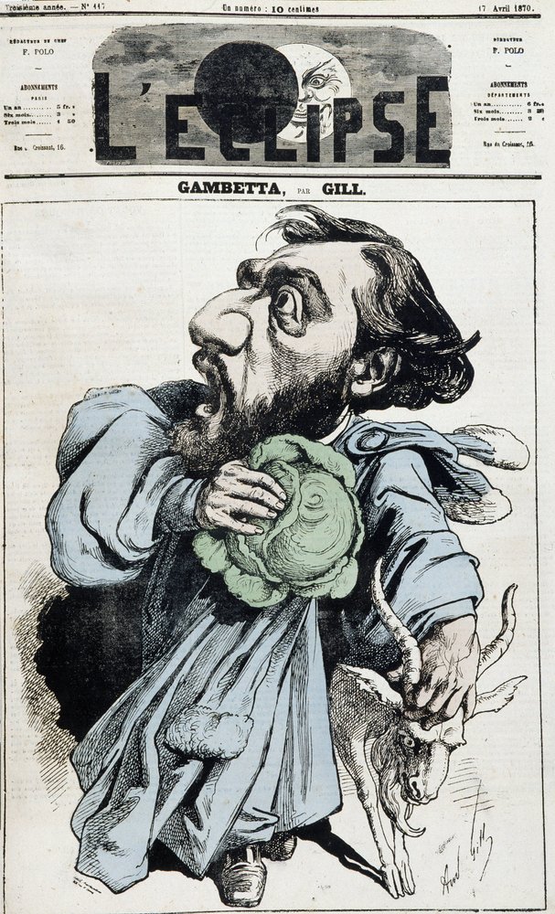 1882年、レオン・ガンベッタ。