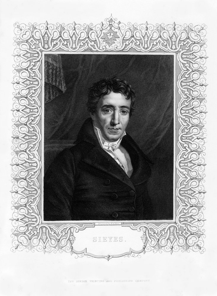 Emmanuel Joseph Sieyes、19世紀フランスの聖職者で政治家。