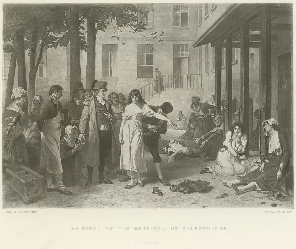 サルペトリエール病院のピネル博士（グラビア）