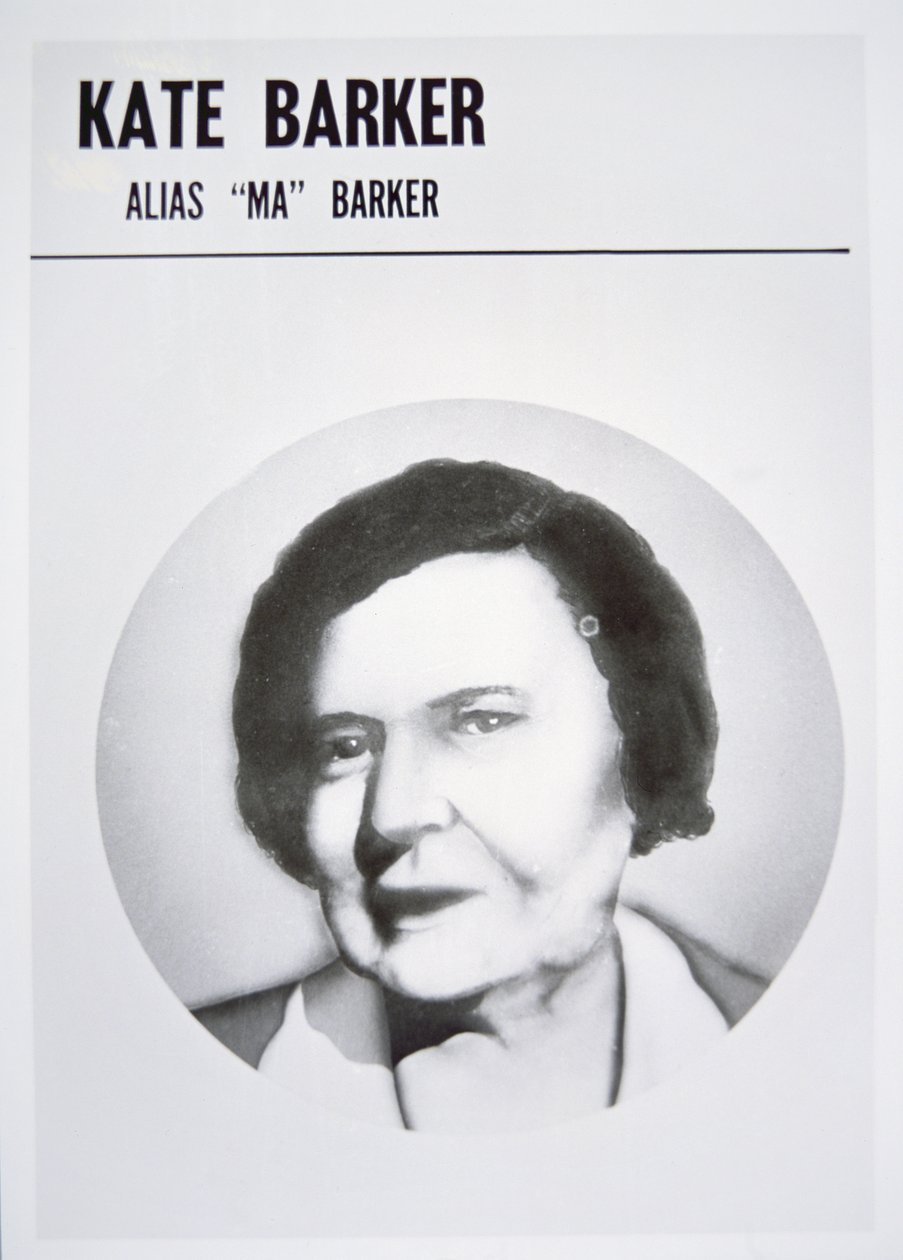 ケイト・バーカー（c.1871-1935）通称「マー」・バーカー（リトグラフ