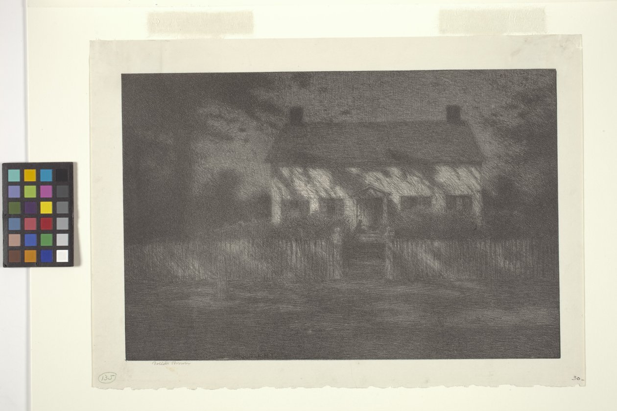 月光（紙にインク） | アートプリント