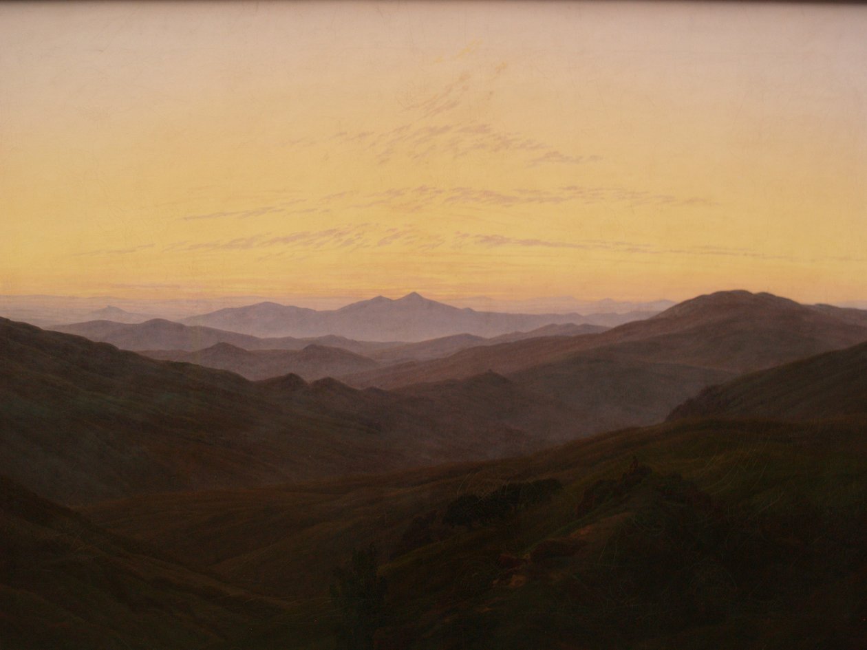 Das Riesengebirge von Caspar David Friedrich: Kunstdruck