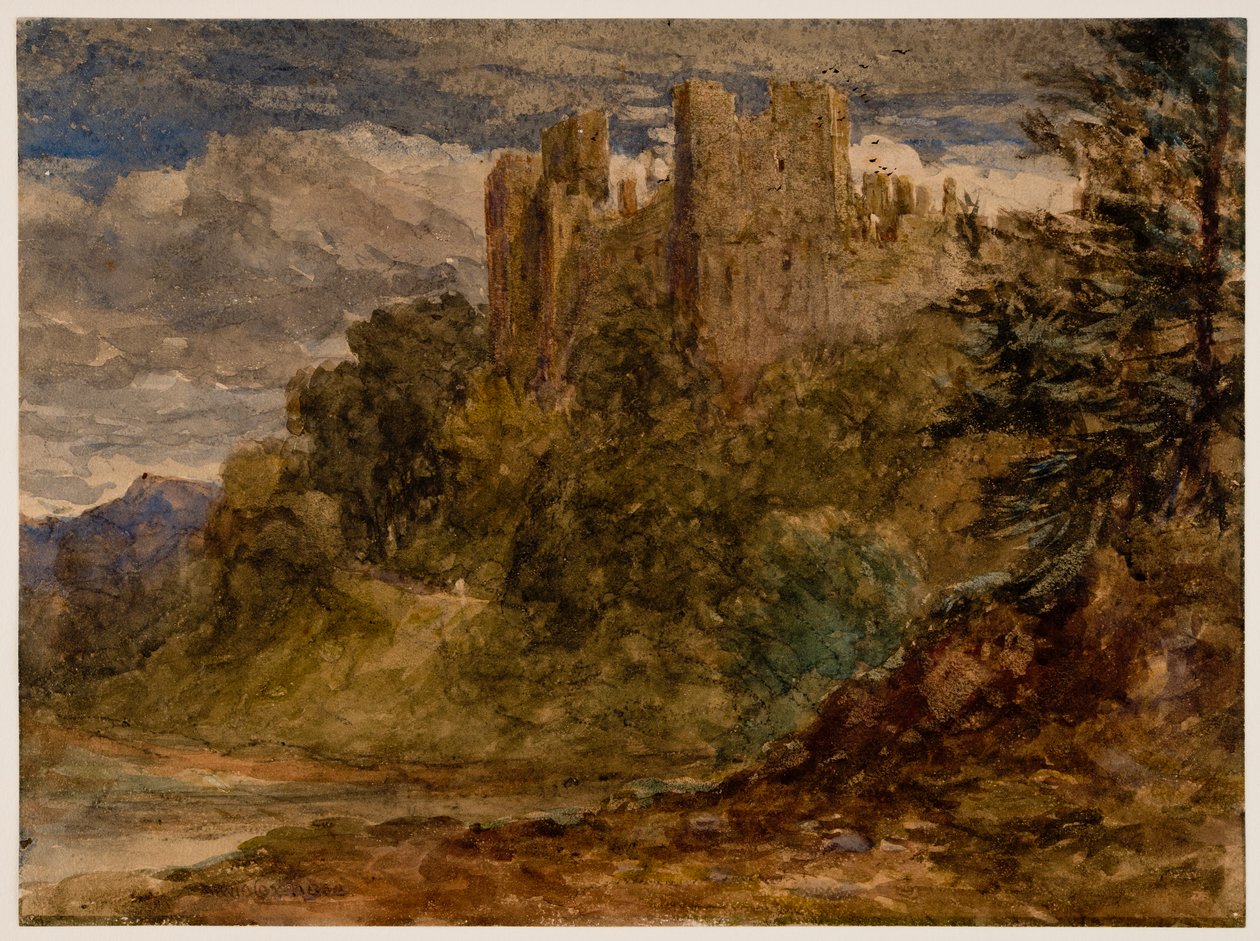 Ludlow Castle von David Cox the elder: Kunstdruck kaufen