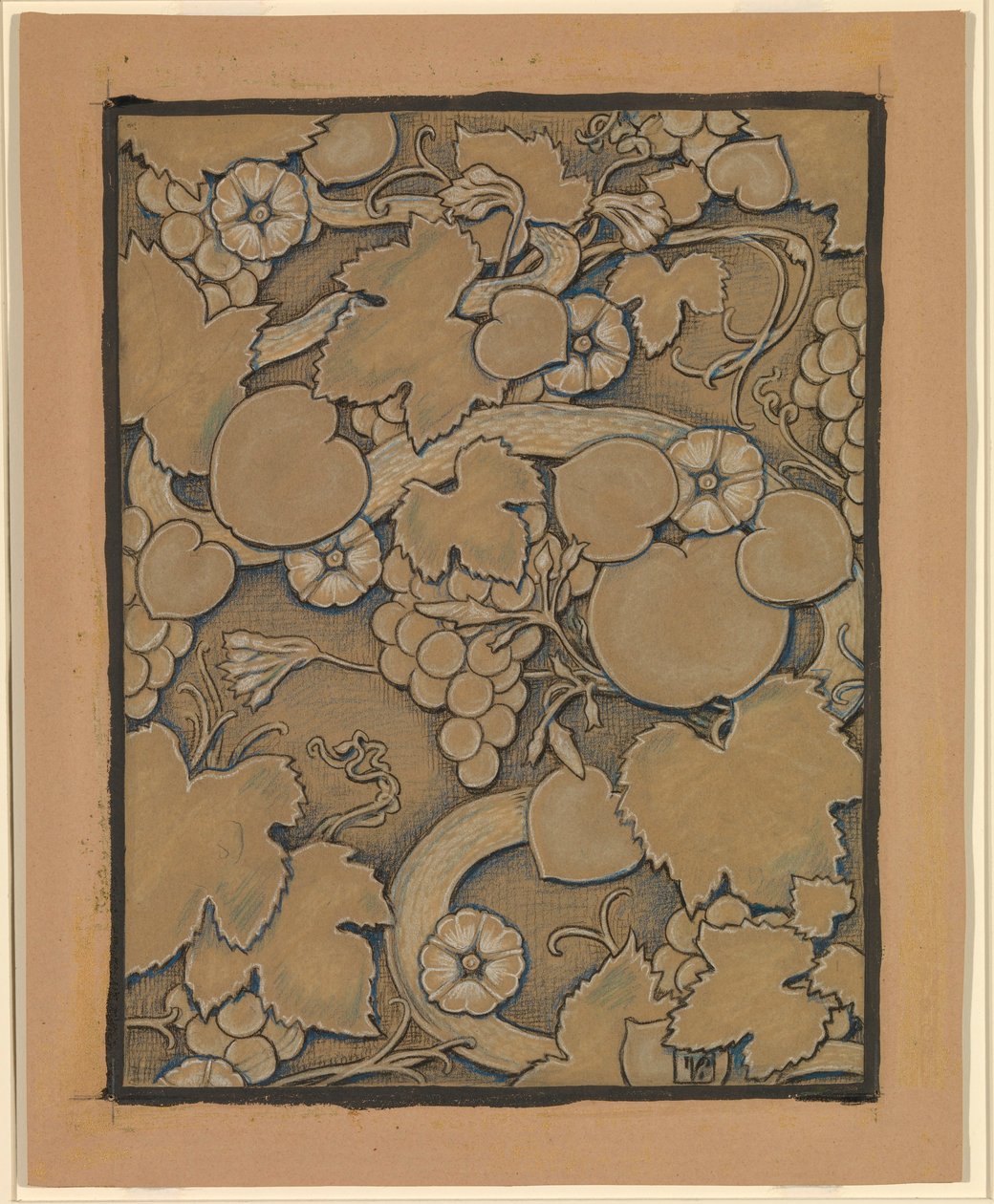 (オマル・ハイヤームのルバイヤート』挿絵）裏打ち紙