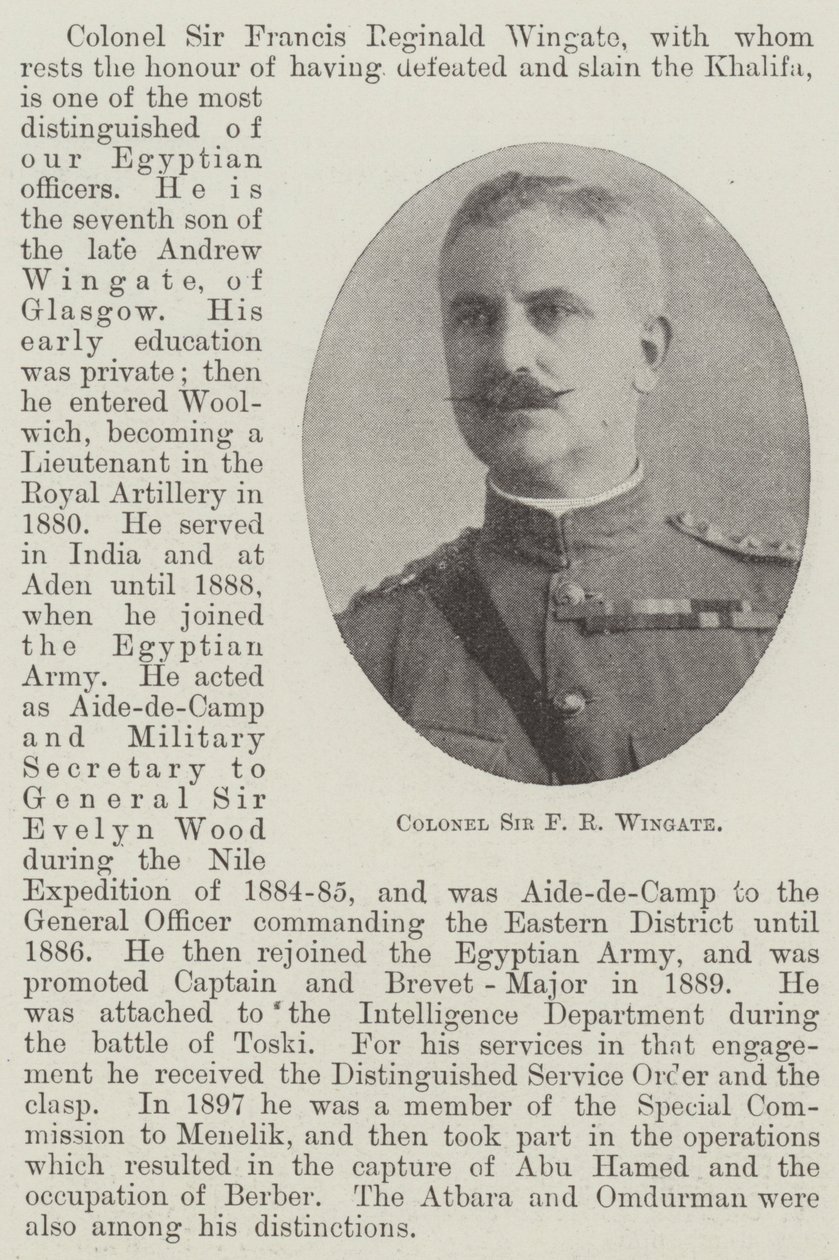 大佐卿FRウィンゲート | 英語の写真家