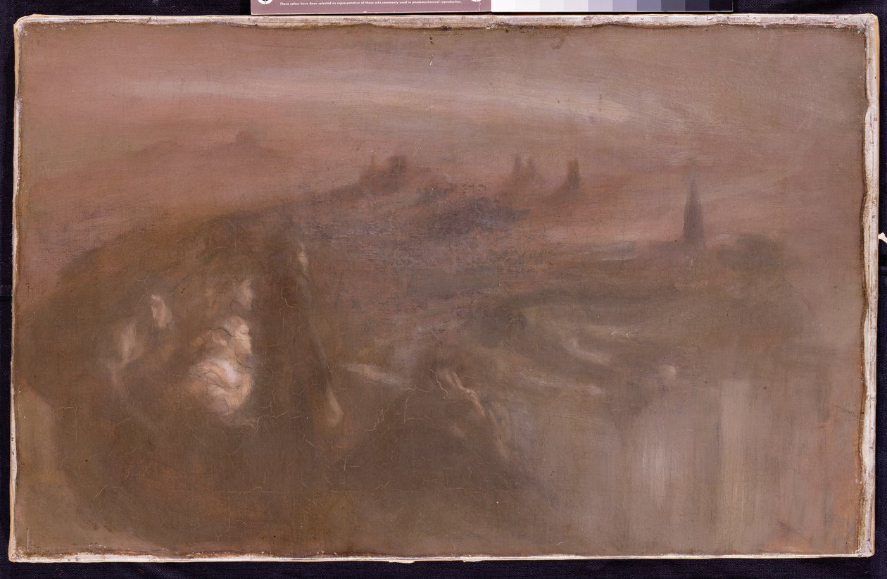 オーロラ（キャンバスに油彩）