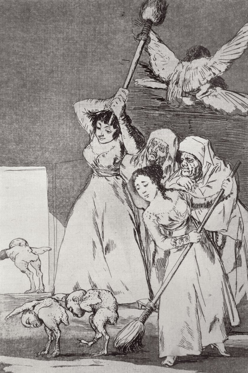 193-0082120 パブの「Los caprichos」のプレート 20 を摘み取りました。 1799年（エッチング）