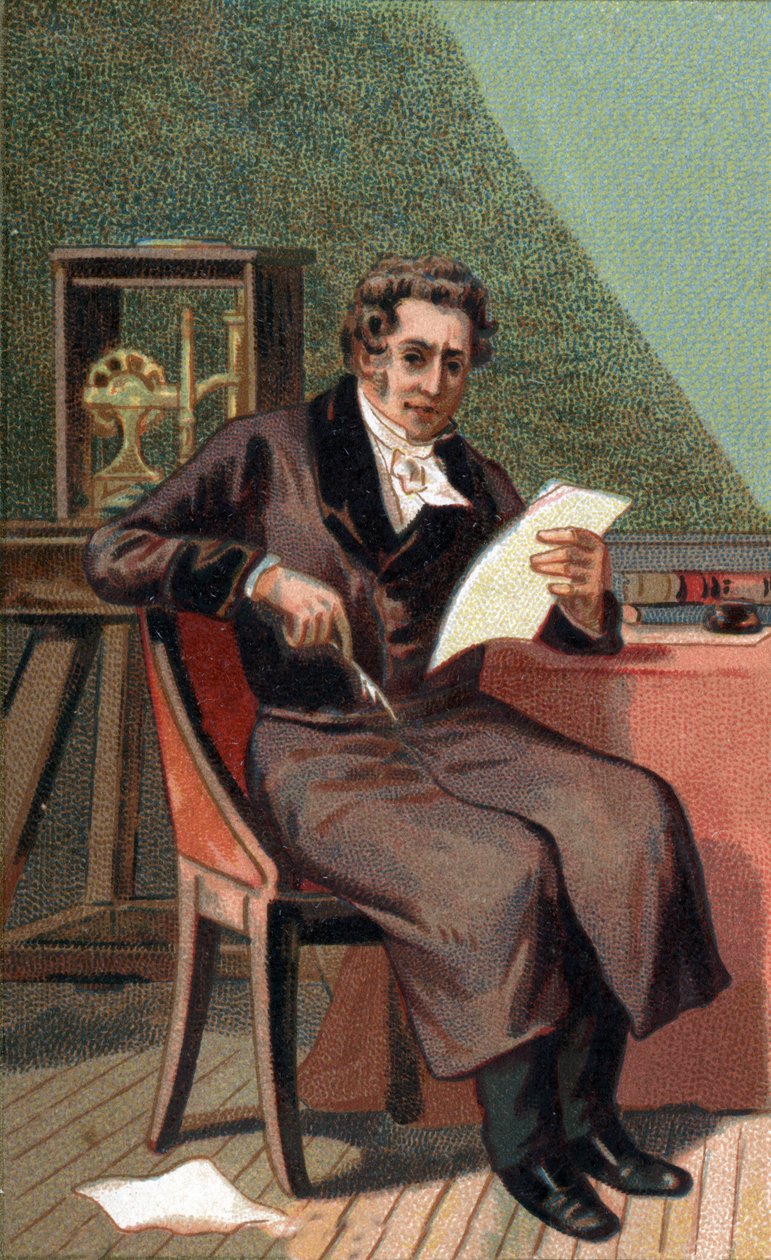 フランスの化学者、ルイ・ジャック・セナール（1777～1857）の肖像。