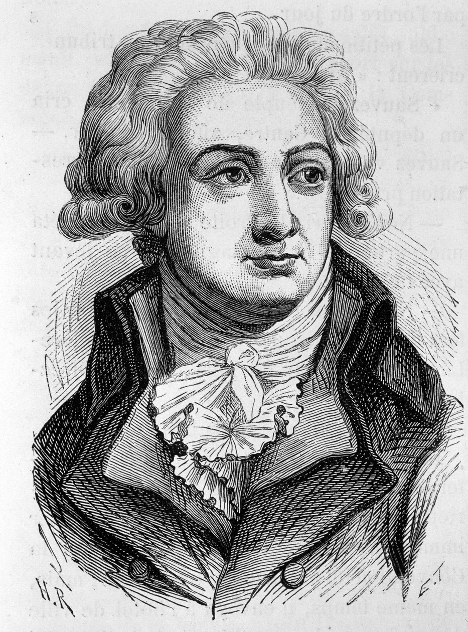 フランスの政治家Marie Jean Herault de Sechelles（1759-1794）の肖像-Henri Martinの「L ...