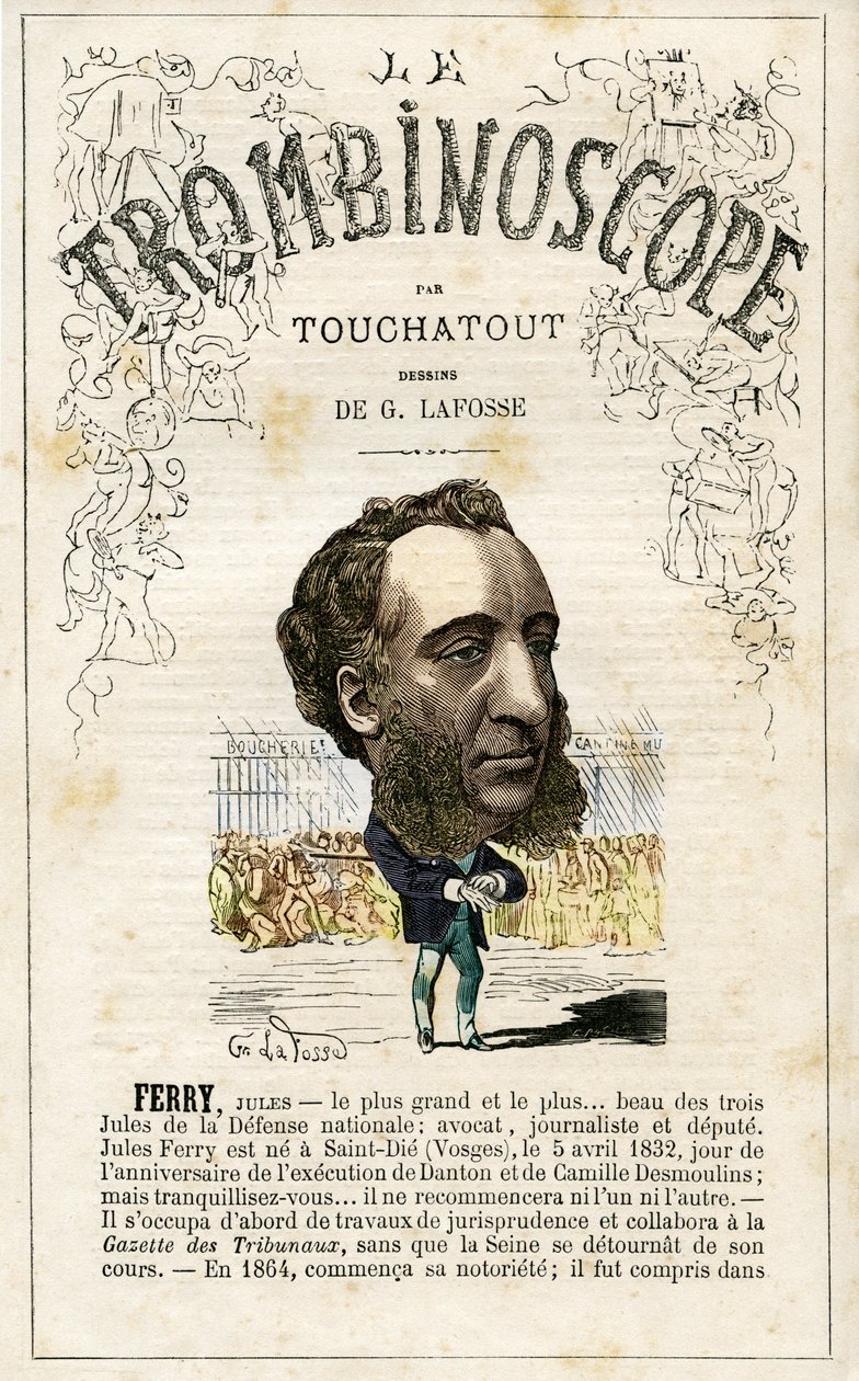 FERRY Jules Francois Camille Ferry (1832-1893). Leon-Charles Bienvenuに ...