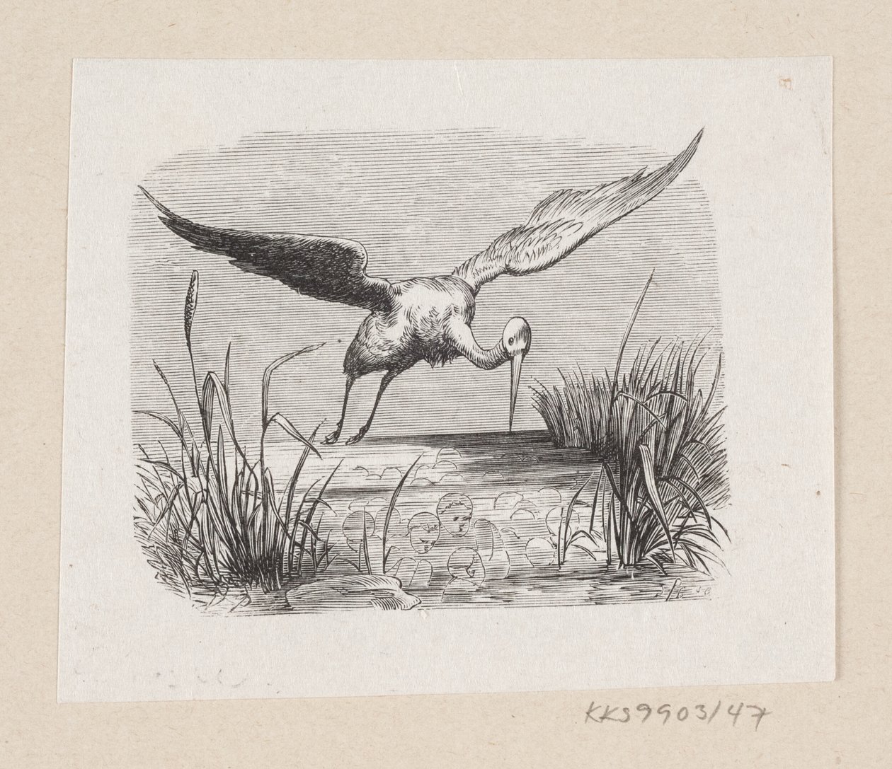 H.C. の「The Storks」のイラスト アンデルセン「おとぎ話と物語」第1巻