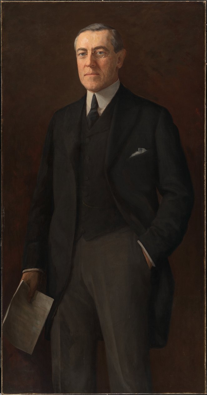 ウッドロウ・ウィルソン、1919年。
