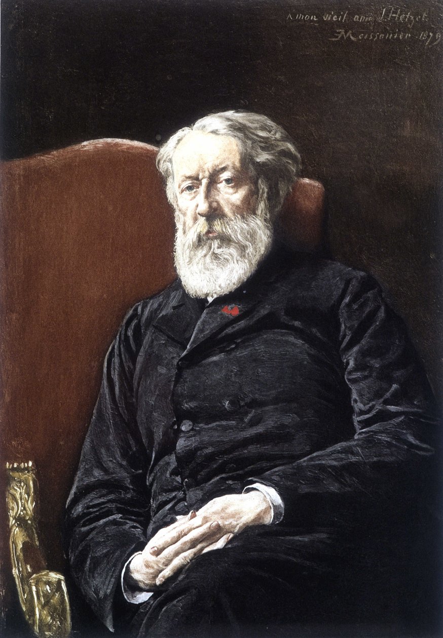 1879年にMeissonnierが描いたヘッツェルの肖像、"Les Hommes d'Today "n.d. v.1880。
