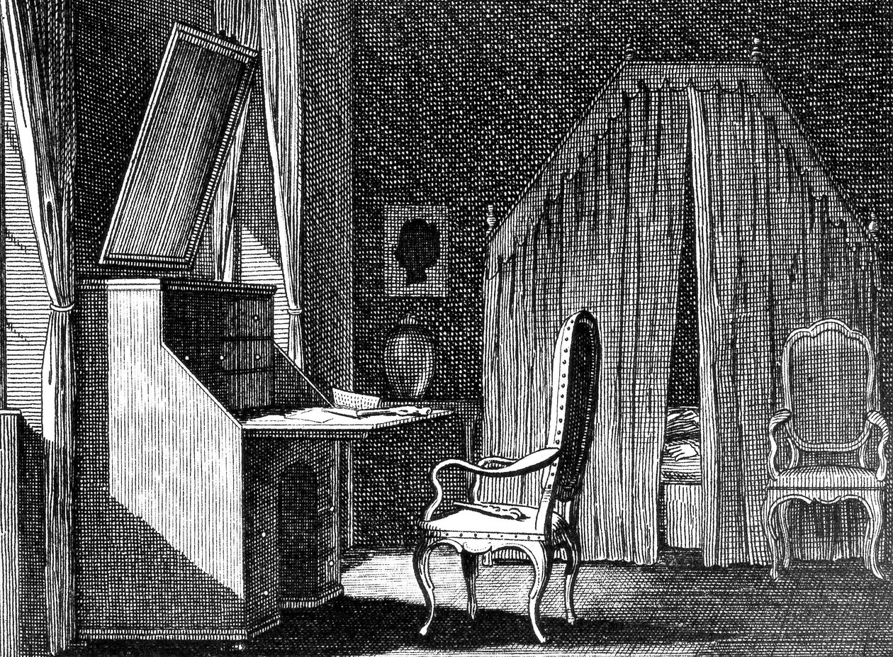 Werther's room, illustration by Daniel Chodowiecki (1726-1801 ...