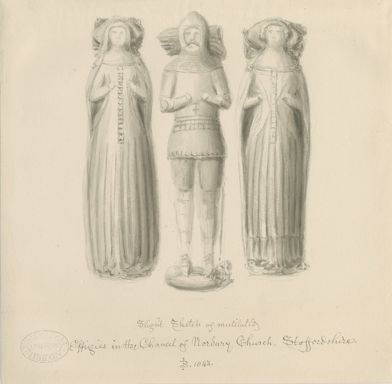 Norbury Kirche - Effigie [von Sir Edward Botiler]