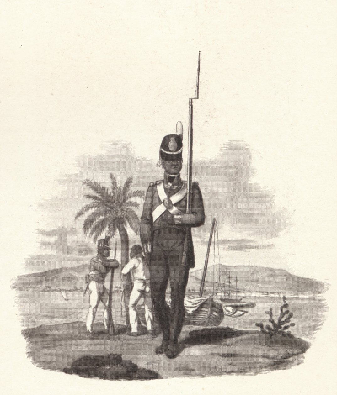 Ein Soldat des 5. Westindischen Regiments, um 1812