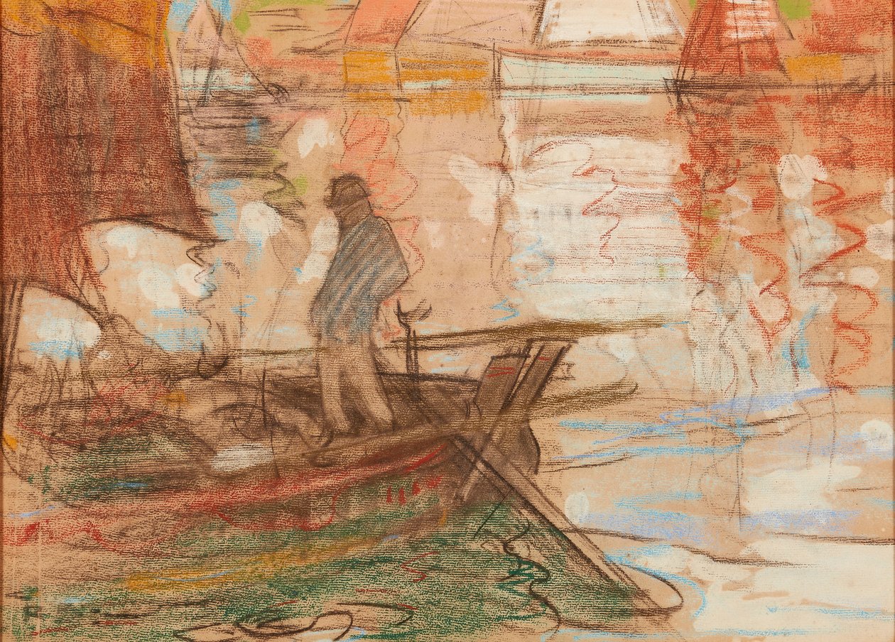 コンカルノー・フェリーマン 1894年（パステル）