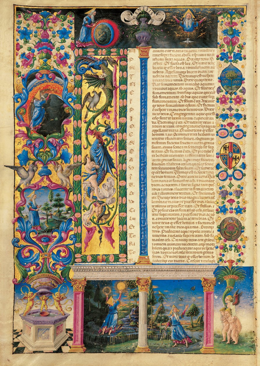 Borso d'Este の聖書、1455-1461 年。
