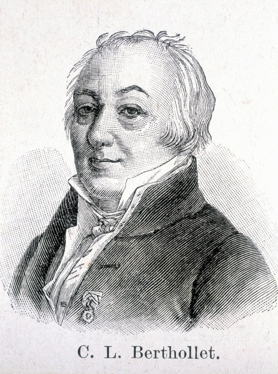 Claude Louis Comte Berthollet（1748 - 1822）フランスの化学者の肖像。