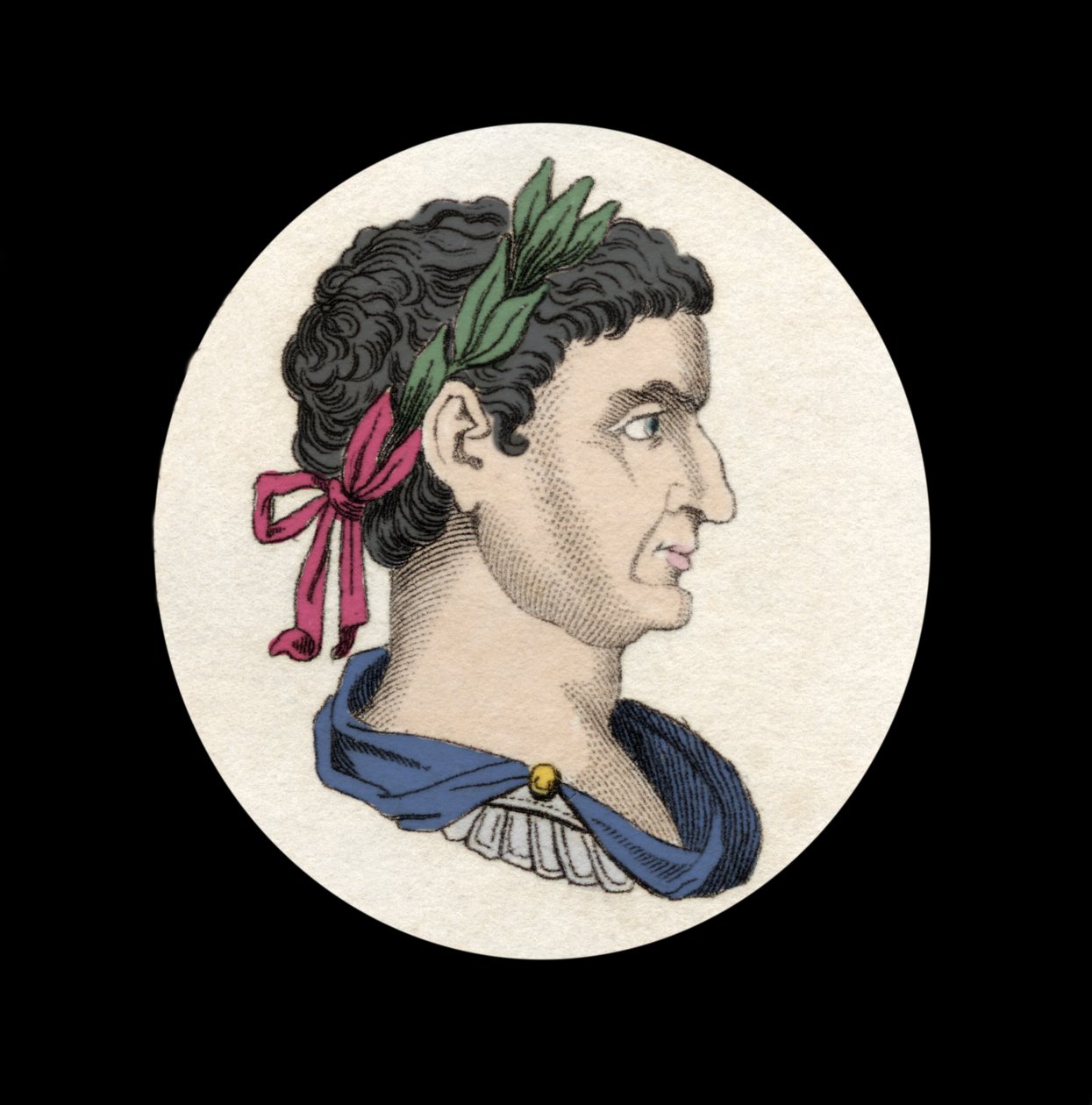 トラヤヌス帝（Marcus Ulpius Traianus）の肖像（西暦98～117年）。