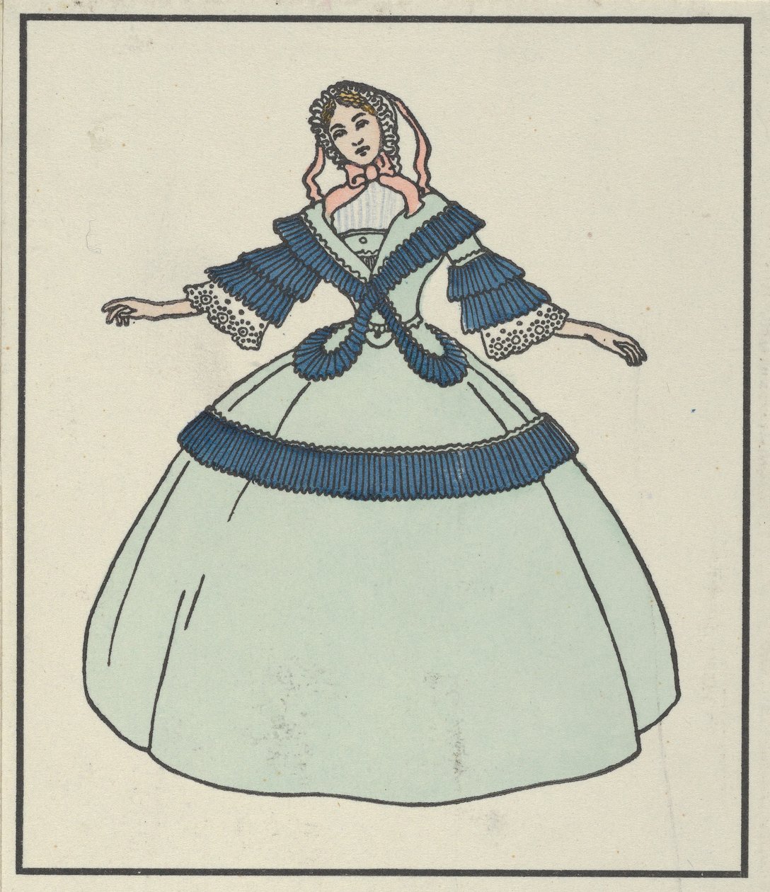 ビーダーマイヤー ファッション、1908 年。