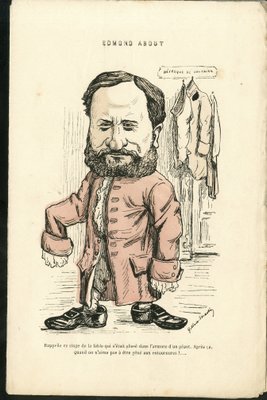 Charles Gilbert-Martin (1839-1905) による "Grimaces contemporaines "のイラスト。