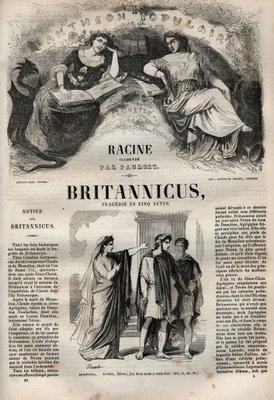 Britannicus tragedie en cinq actes - Oeuvres de Jean Racine（ジャン・ラシーヌの作品 ...