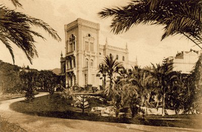 サンレモ、Castello Marsaglia（モノクロ写真