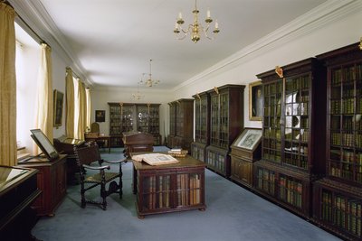 Pepys Library、Magdalene College、ケンブリッジの内部ビュー