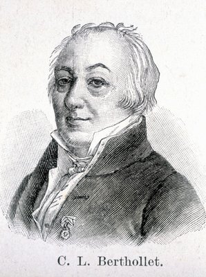 Claude Louis Comte Berthollet（1748 - 1822）フランスの化学者の肖像。