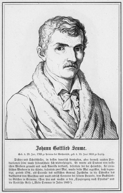 Johann Gottlieb Seume（彫刻 | ドイツ語学校